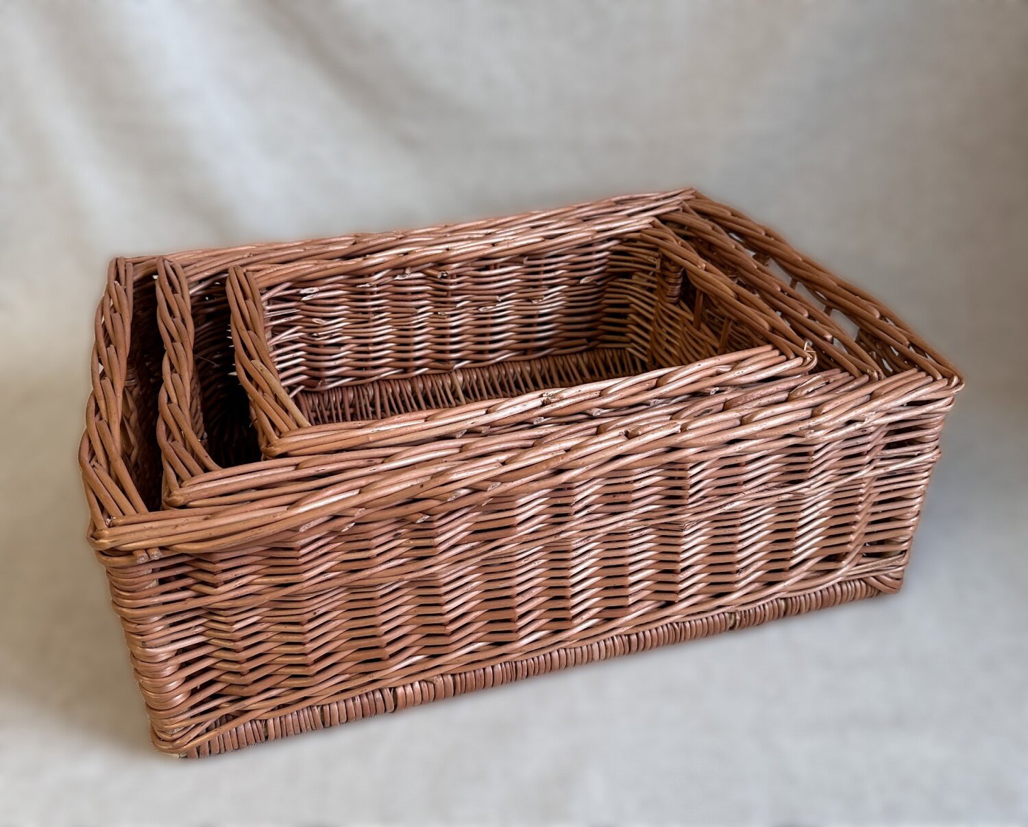 Лоток прямоугольный из натуральной лозы 54*34*18