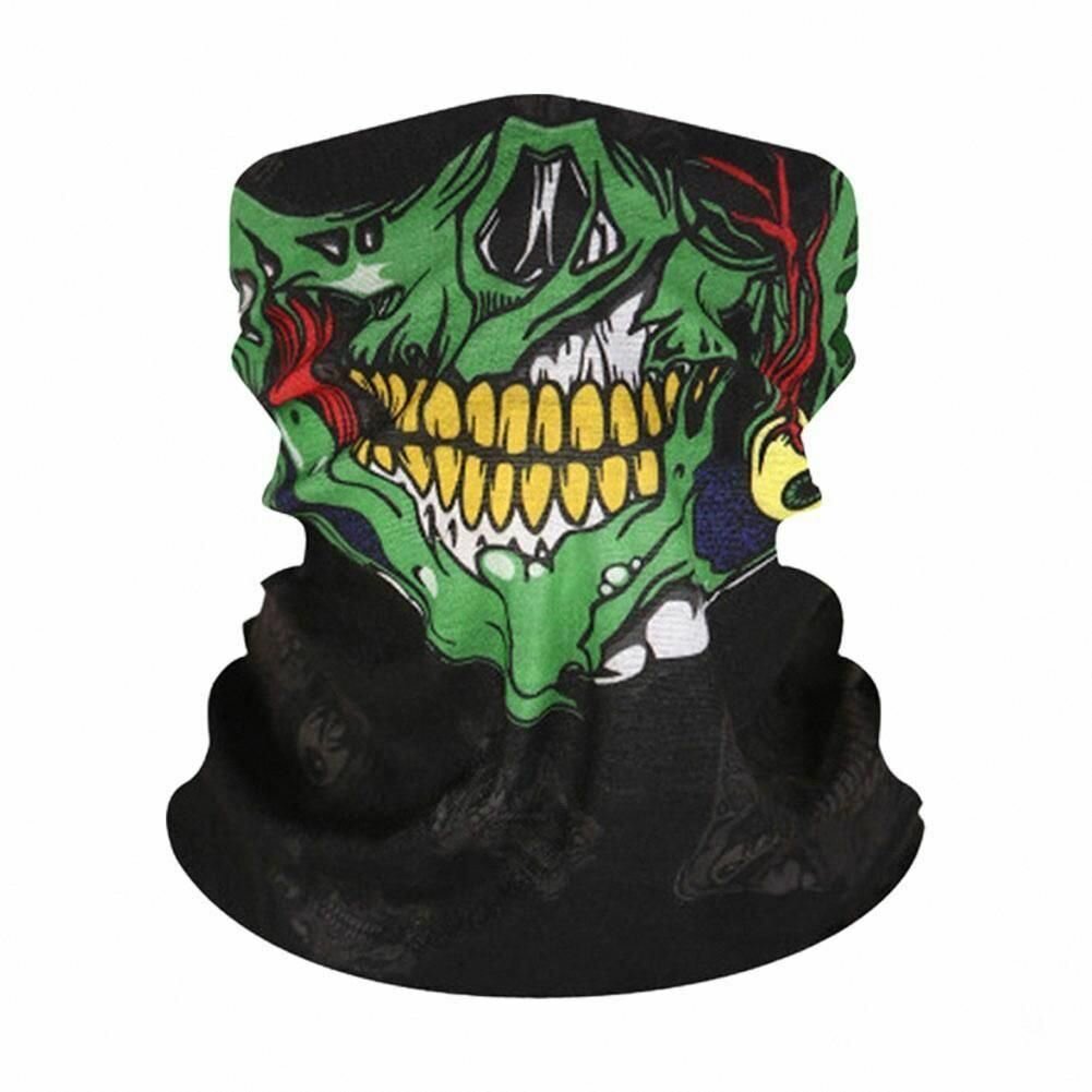 Солнцезащитный шарф с черепом и призраком для лица для езды на велосипеде на открытом воздухе