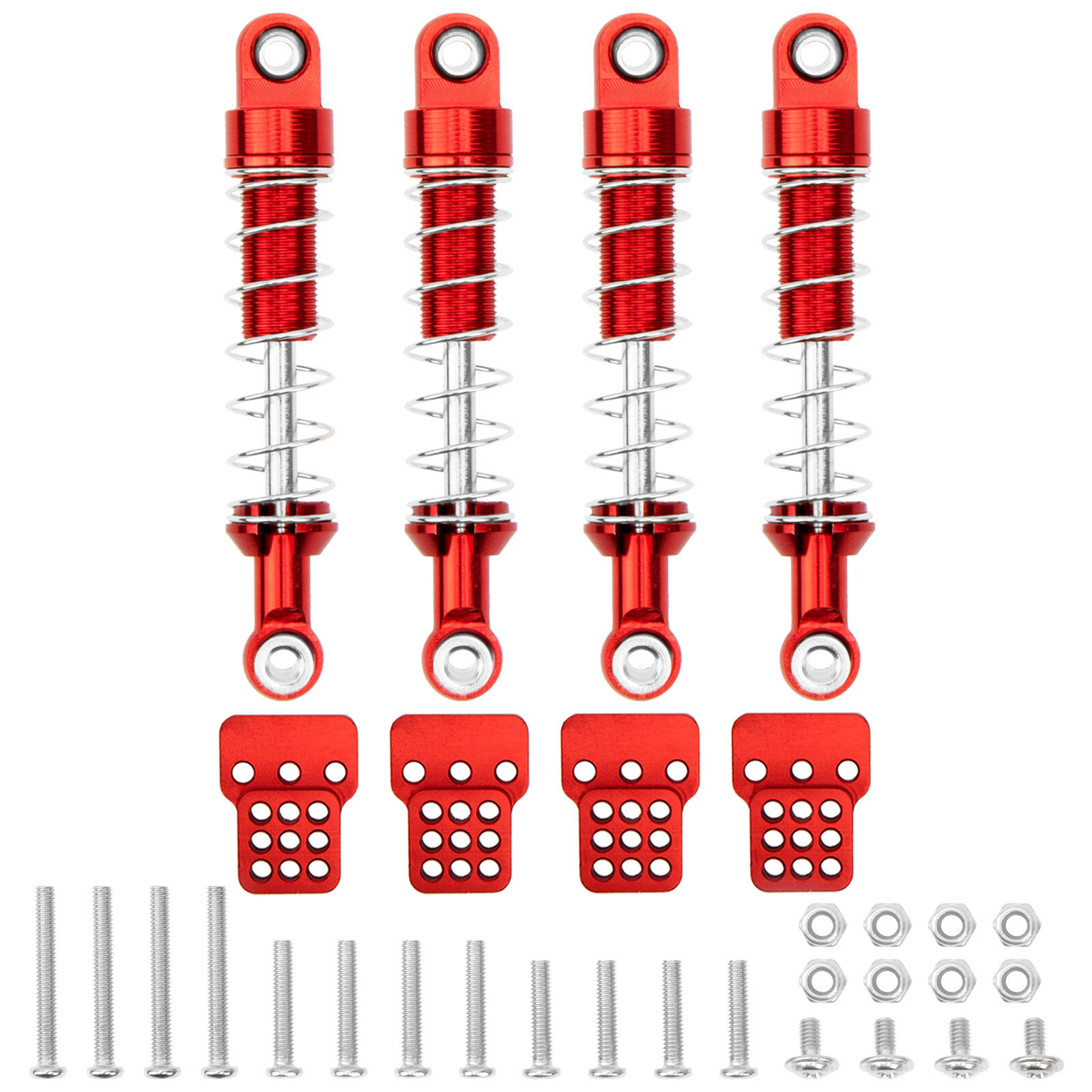 Металлический амортизатор амортизаторной подвески с удлинителем крепления сиденья Совместим с радиоуправляемым гусеничным автомобилем 1/12 MN D90 D91 D96 D99 D99 SM N90 MN99S WPL C14 C24 C34 1/16
