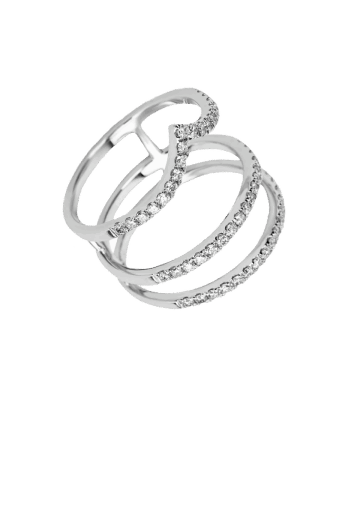 Кольцо, белое золото, 750 проба, бриллиант