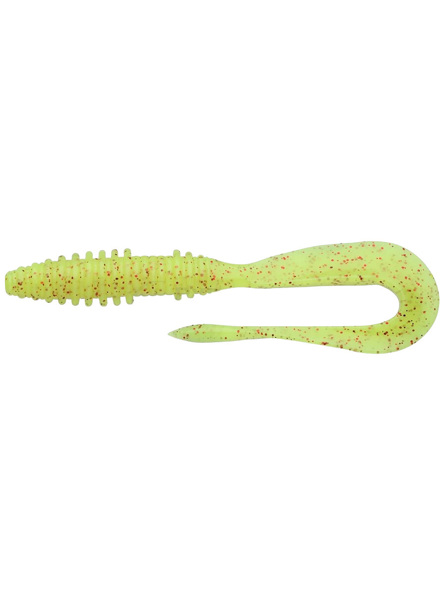 Приманка силиконовая Keitech Mad Wag 7" PAL #01 Chartreuse Red Flake