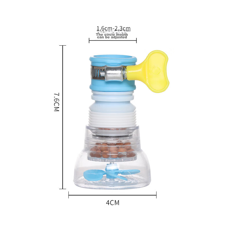 Baijie Faucet Filter, Faucet Extender, Extendable Maifanite Faucet Anti-Splash Head, Set of Three