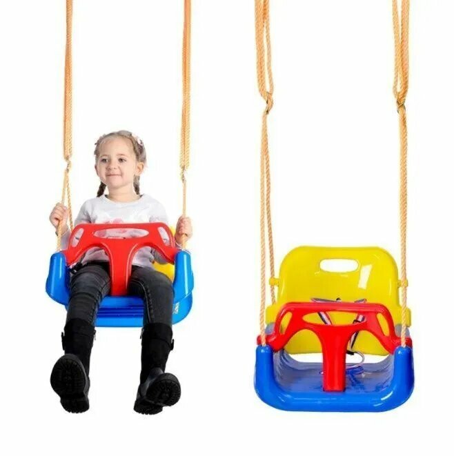 Подвесные качели Капризун 3 в 1 для детей, подвесные качели для дома и сада пластиковые, трансформер