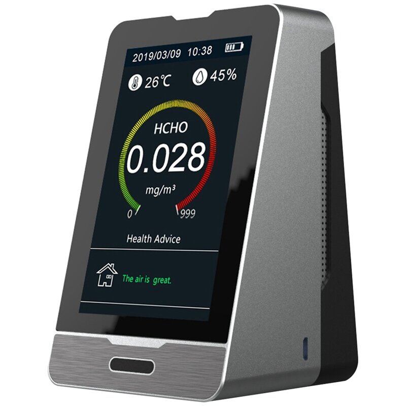 В помещении дымка пыли PM2.5 HCHO измеритель качества монитор тестер TVOC системы управления анализатор в реальном времени