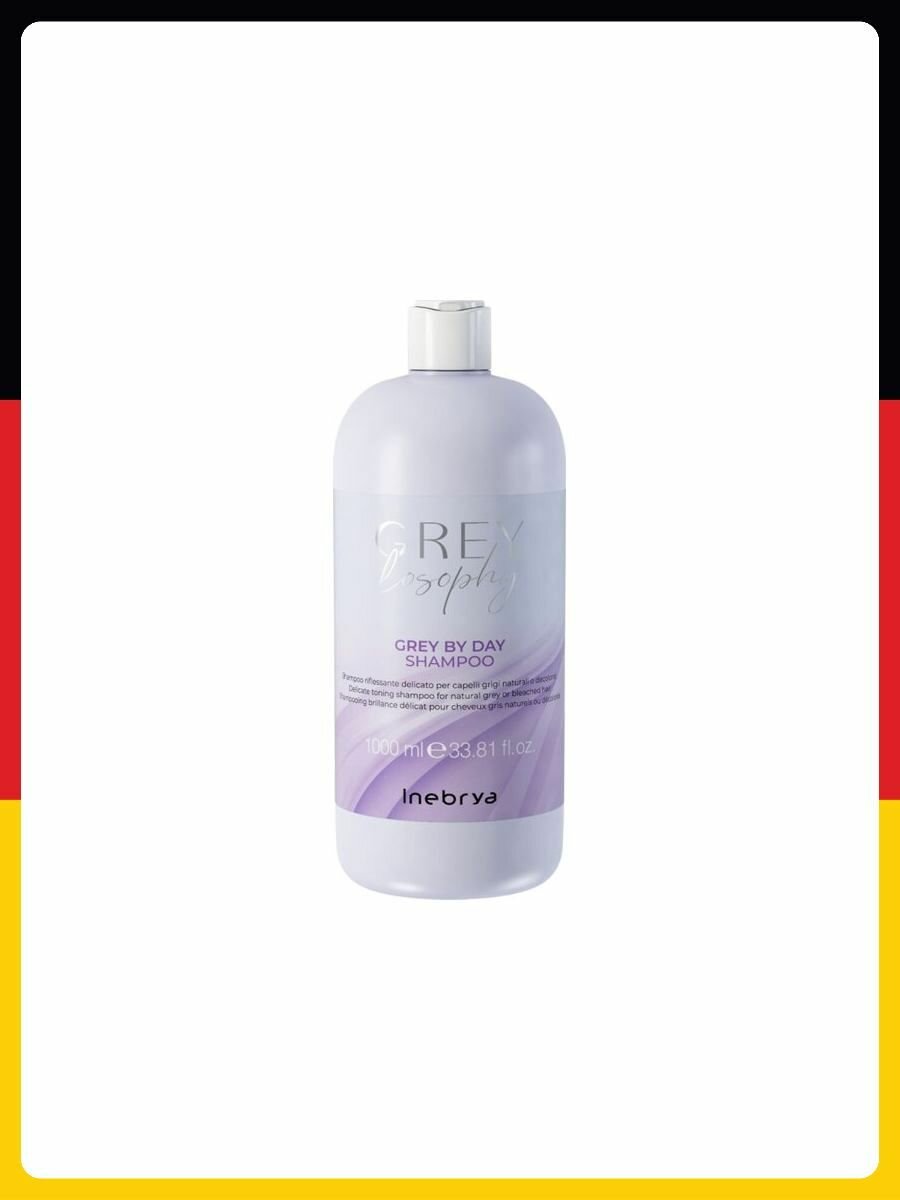 Шампунь для волос Inebrya Greylosophy Grey By Day Shampoo 1000 ml