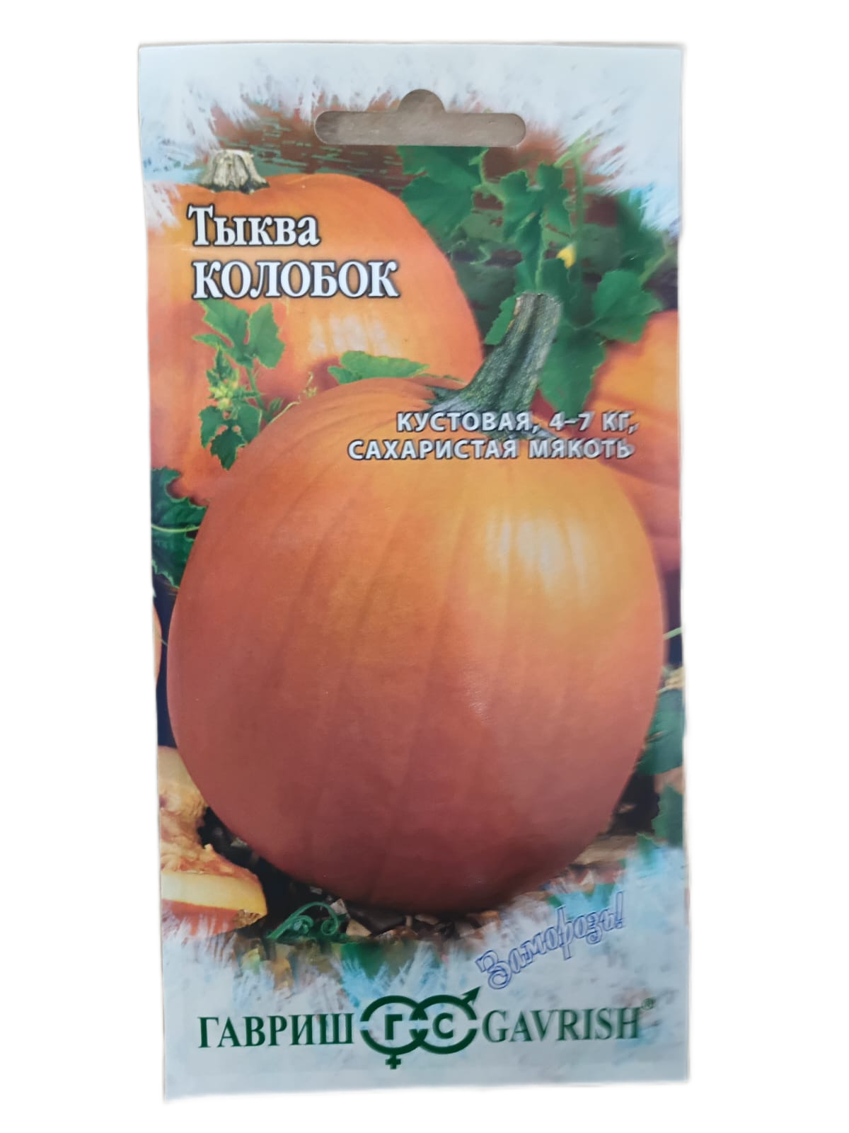 Семена тыквы гавриш Колобок, однолетние, высоковитаминные, крупные, оранжевые, 3г