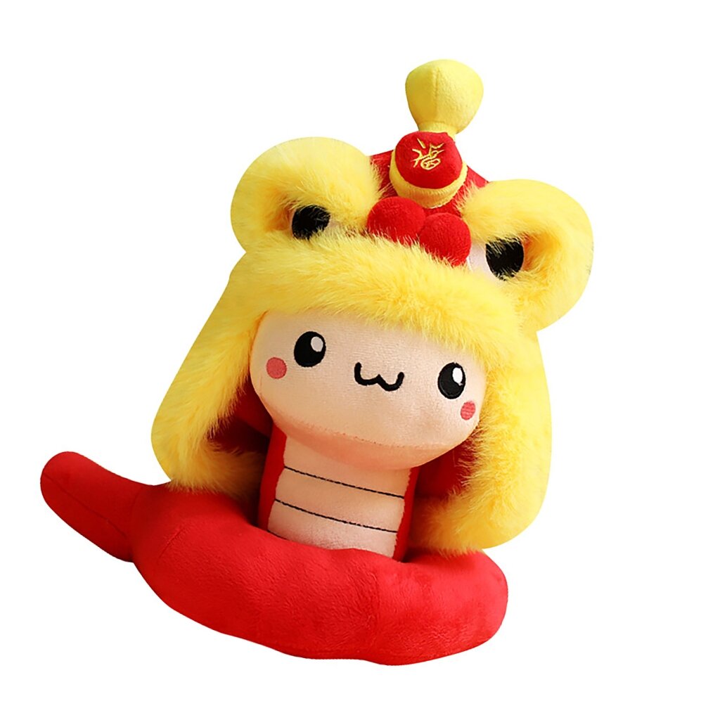 Плюшевая змея, талисман года, мягкая игрушка