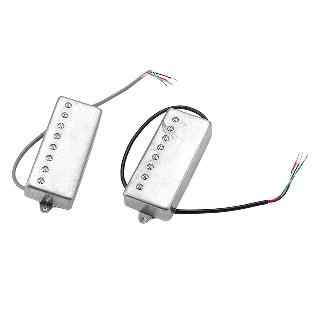 2шт Активный Тон Электрогитары Хамбакер Звукосниматели Комплект Мостовой Звукосниматель для Замены Звукоснимателя Электрогитары Аксессуары