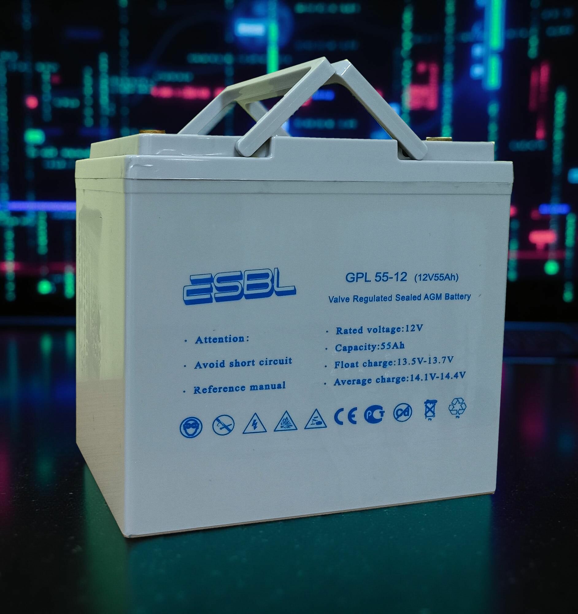 Аккумуляторная батарея AGM (12V-55Ah) ESBL