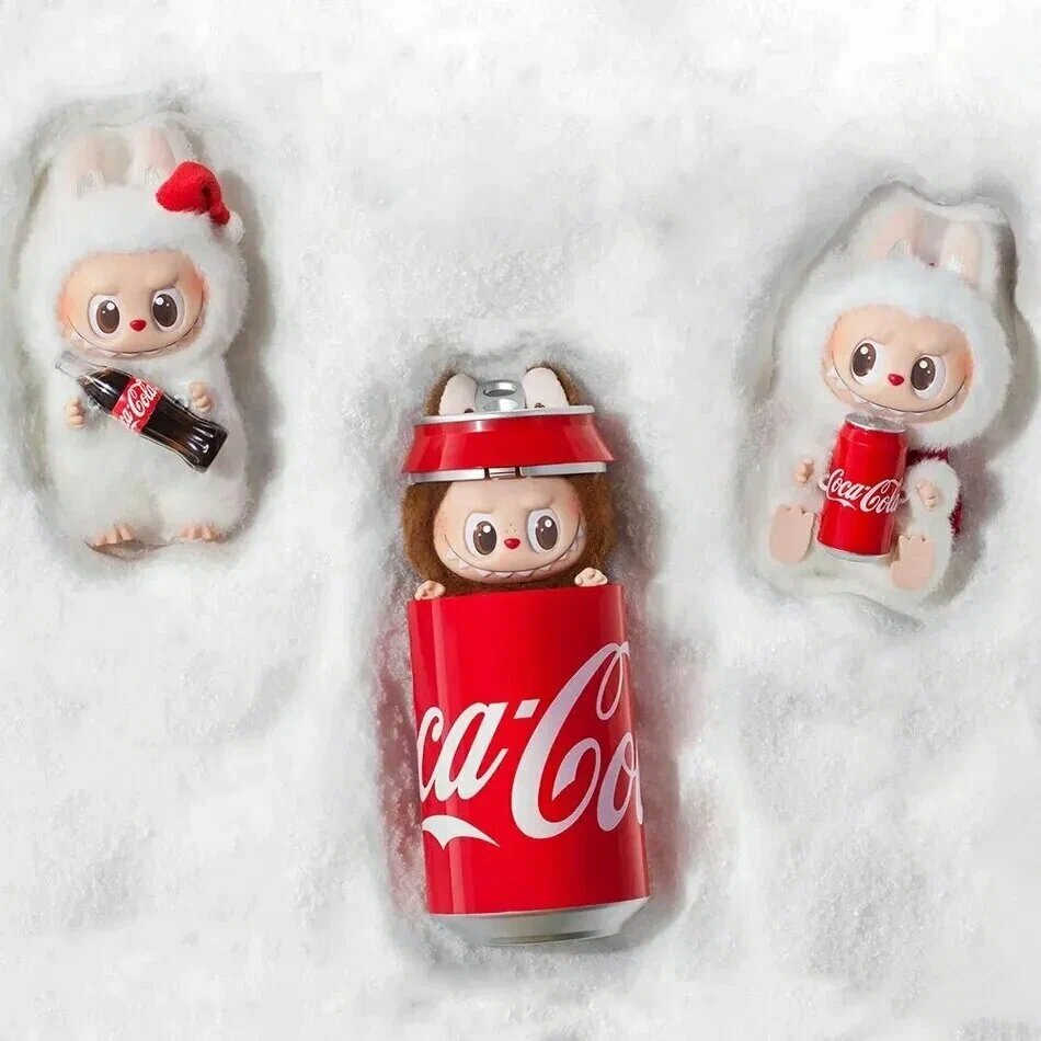 Игрушка-сюрприз "LABUBU Cola" брелок, плюшевый, оригинальный — фото 1