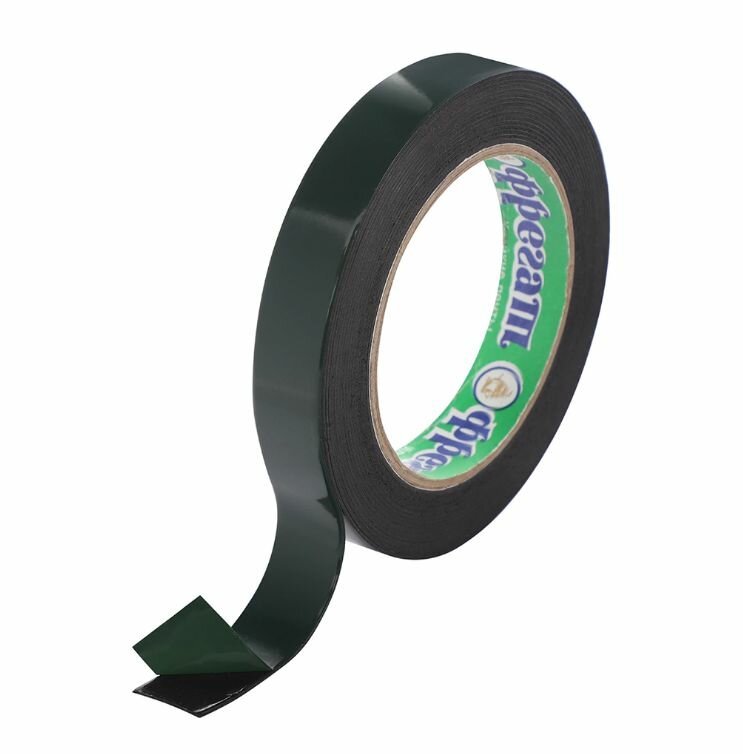 Клейкая лента двухсторонняя Фрегат 19 мм х 5 м монтажная на вспененной основе