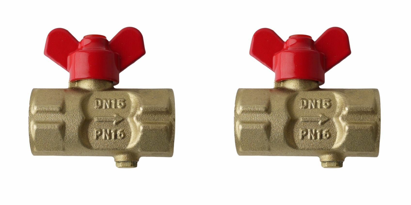 Кран шаровой на манометр с краном маевского 1/2" х М20*1,5 с бабочкой РУ16 11б27п(м) (2 штуки)