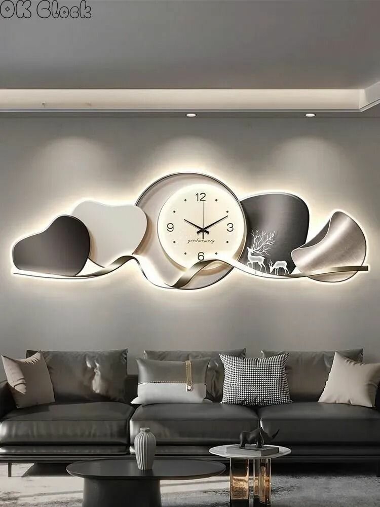 Планетные настенные часы с подсветкой