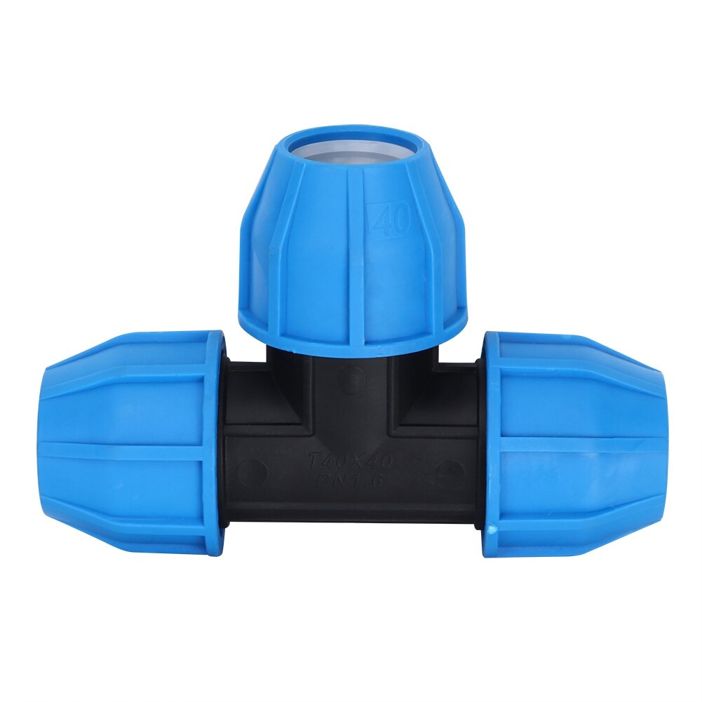 PE пластиковый тройник 40 мм, аксессуары для подключения фитингов для водопроводных труб