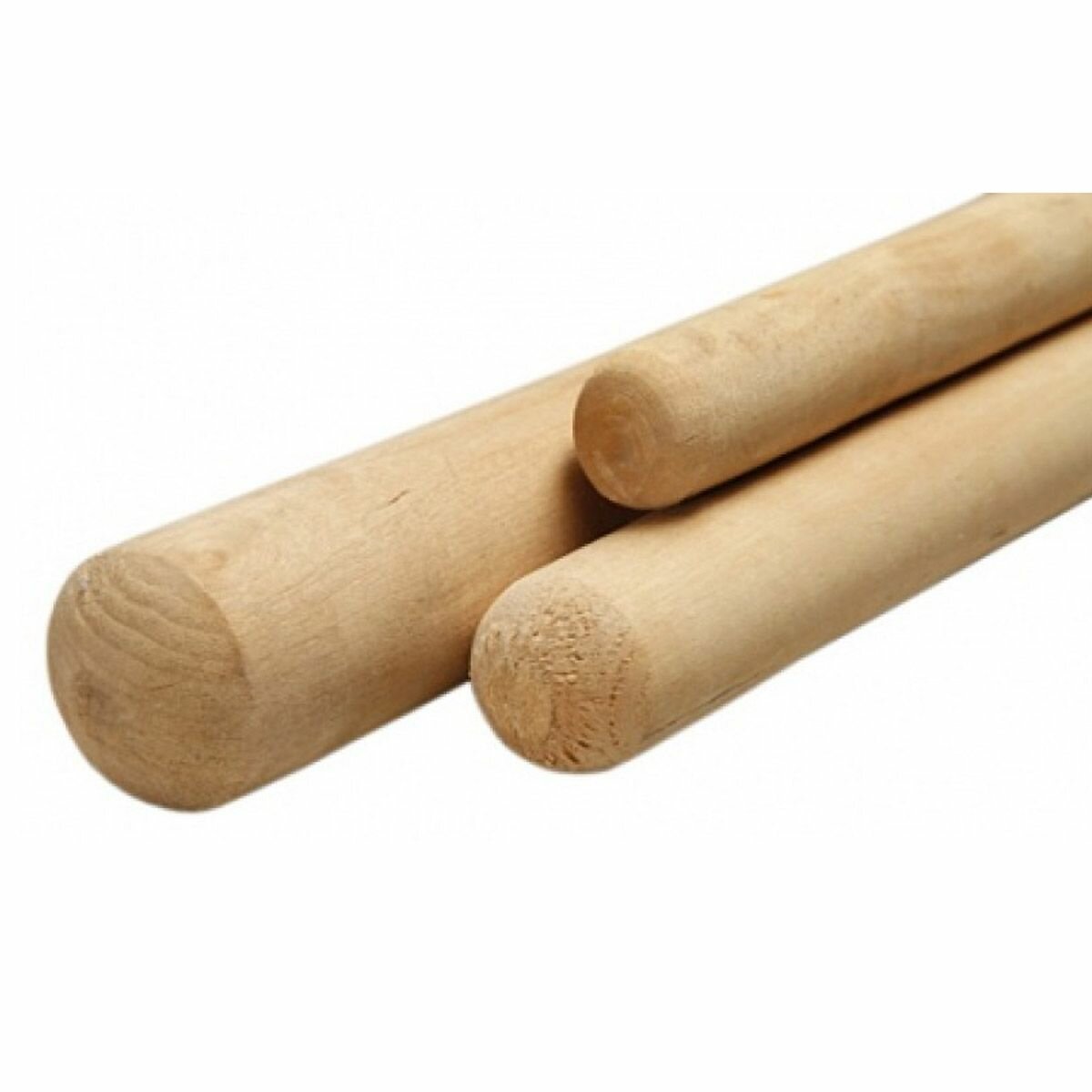 Черенок для лопат КНР березовый, d 40 мм, длина 1,2-1,3 м, первый сорт