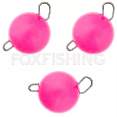 Груза "чебурашки" разборные Grfish Вольфрам 6 гр. розовый 3 шт.