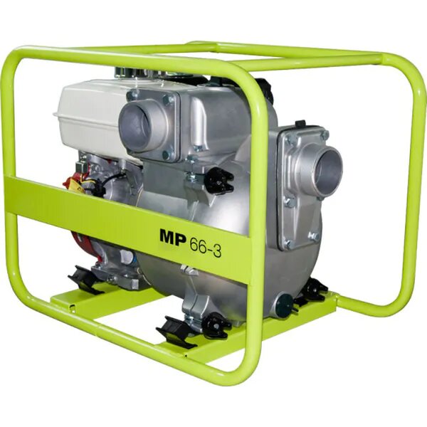 Мотопомпа для грязной воды Pramac MP 66-3 Италия, бензиновая, диаметр частиц 27 мм, Honda, ручной стартер, 80 мм