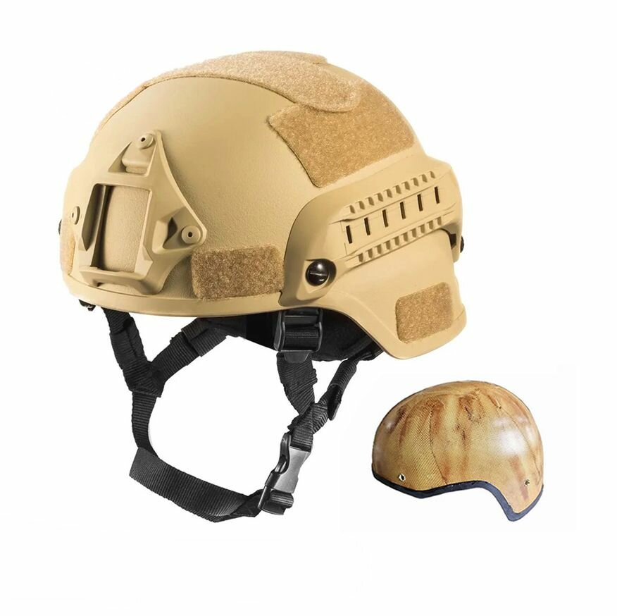 Пуленепробиваемый шлем MICH PE NIJ IIIA, Кевлар-Khaki, хаки, BR4