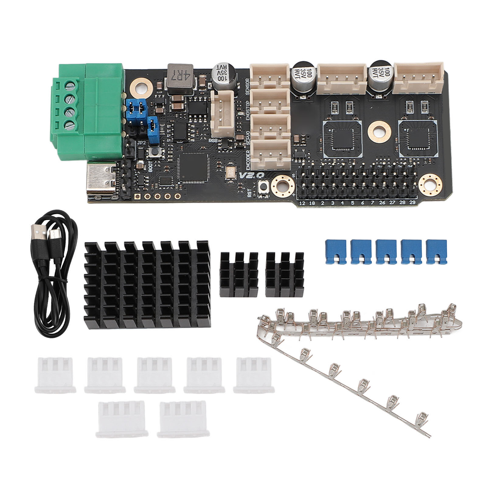 Материнская плата для 3D-принтера TMC2209, привод CANBUS, порт USB-C, материнская плата ERB V2.0 для Voro ERCF Enraged Carrot Feeder.