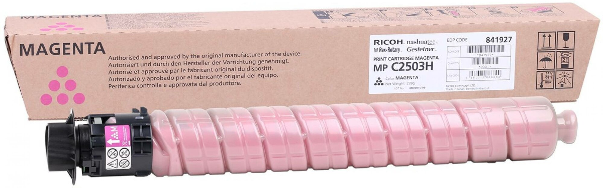 Картридж Ricoh MP C2503H (841927) для Ricoh Aficio MP C2003/ C2503, пурпурный, оригинальный