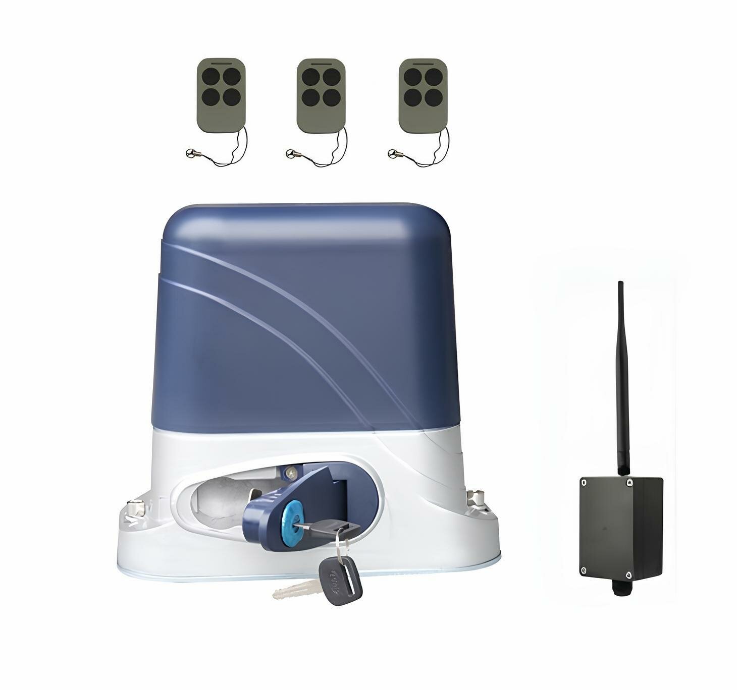 Автоматика для откатных ворот KSL-1300 KIT-BT-Т3, комплект: привод, 3 пульта, Bluetooth-модуль