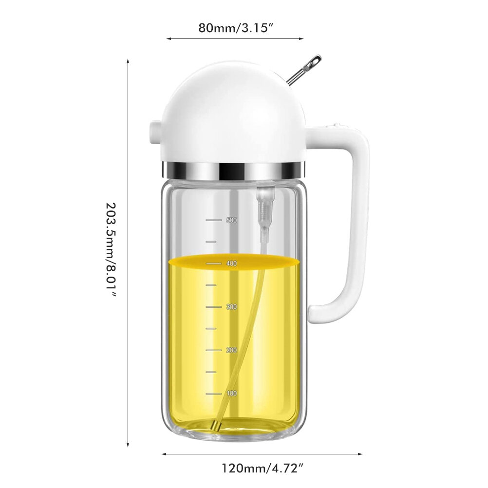 Стеклянный распылитель масла 2 в 1, дозатор оливкового масла, пресс-диспенсер для приготовления пищи на кухне, барбекю