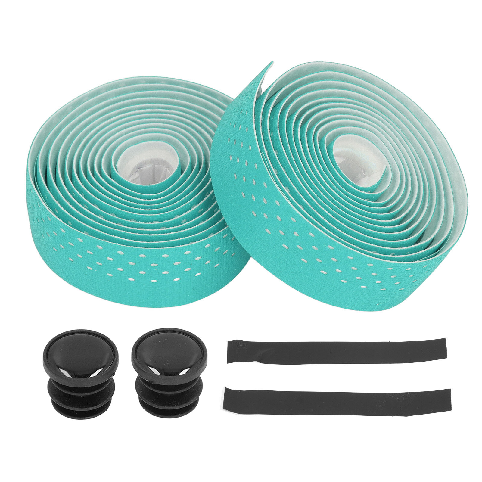 2 шт. обмотки для руля шоссейного велосипеда, противоскользящая обмотка для руля велосипеда для комфортной езды, зеленый цвет.