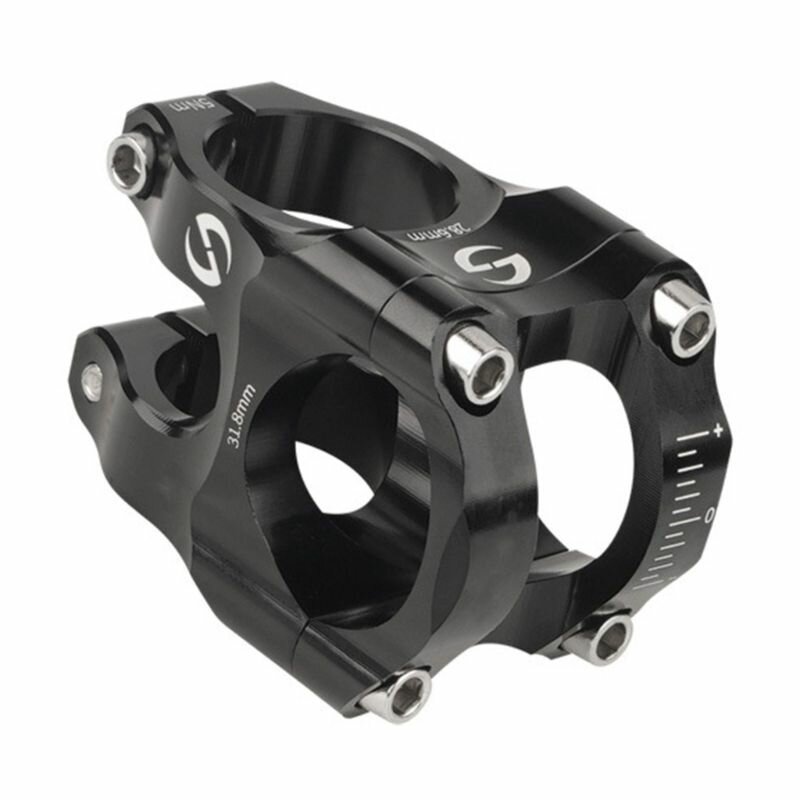 Высокопрочный короткий вынос руля из алюминиевого сплава для замены велосипедного выноса, - Черная коробка 31.8x35 мм