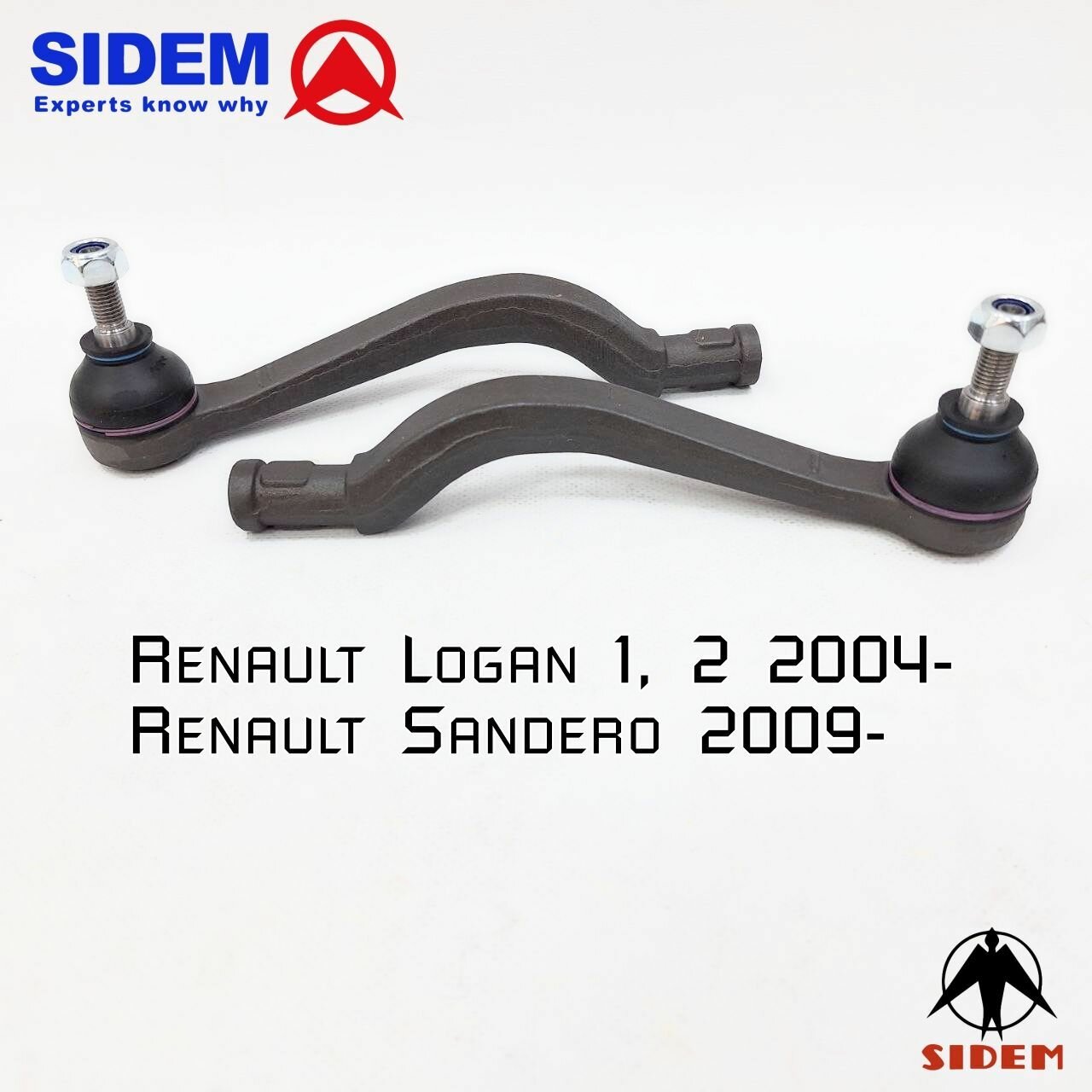 Наконечники рулевой тяги SIDEM для Renault Logan, Sandero; Lada Largus