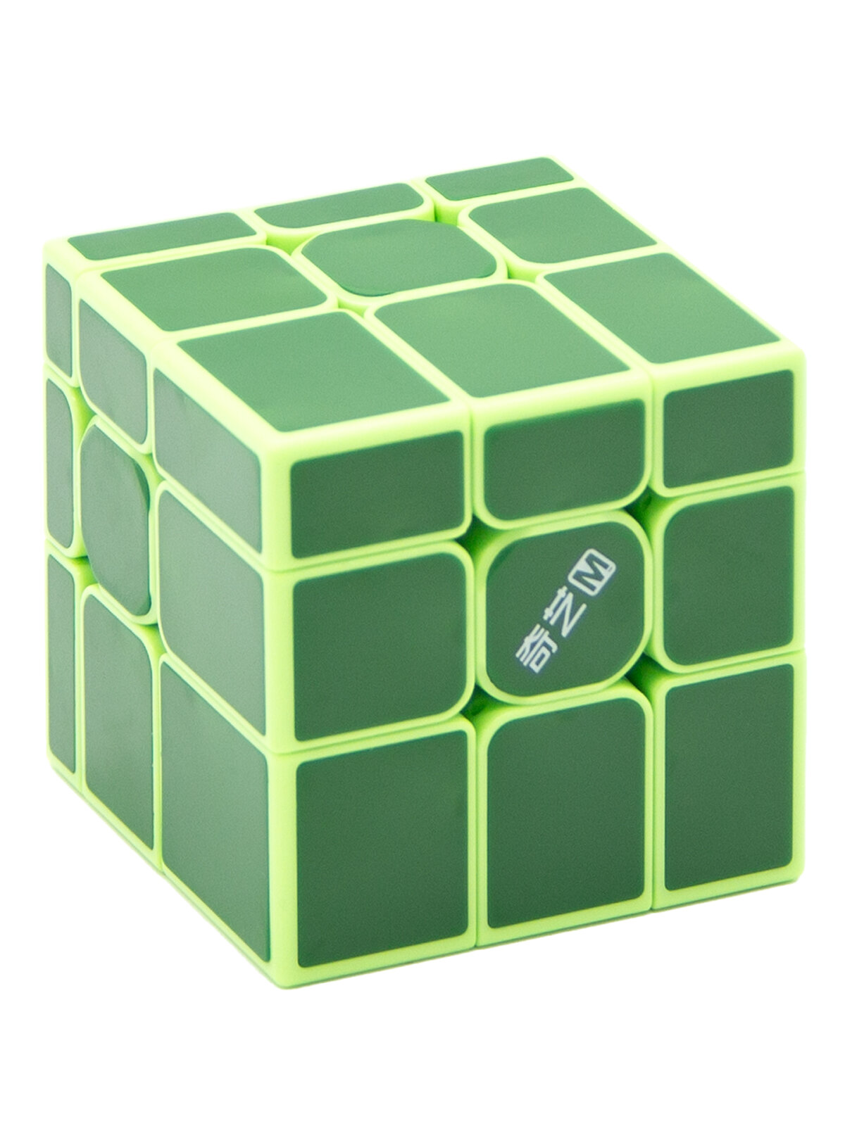 Магнитный Зеркальный кубик Рубика 3x3 QiYi Mirror Magnetic Green (Tiled) / Головоломка для детей и взрослых