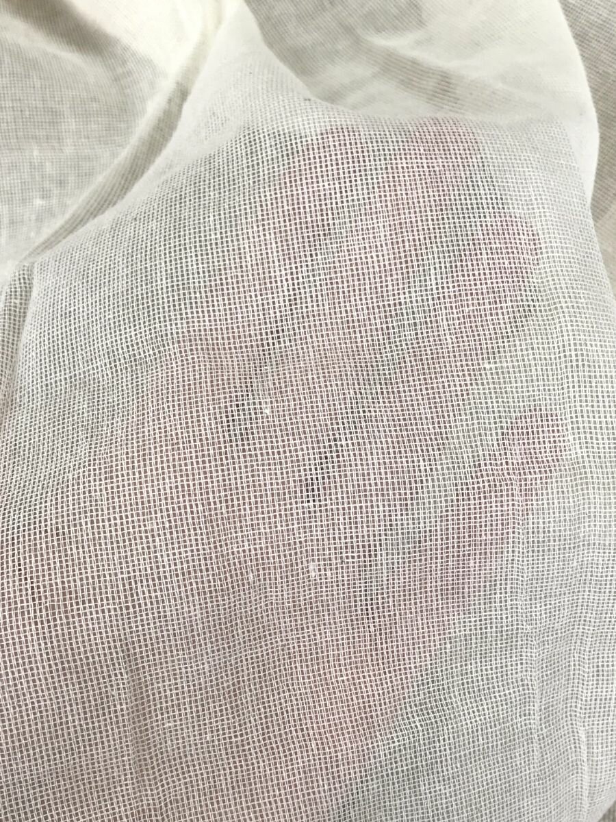 Ткань Ситец суровый однотонный Миткаль, цв. бежевый , ш-90 см, пл. 70 г/м2, отрез 3 метра