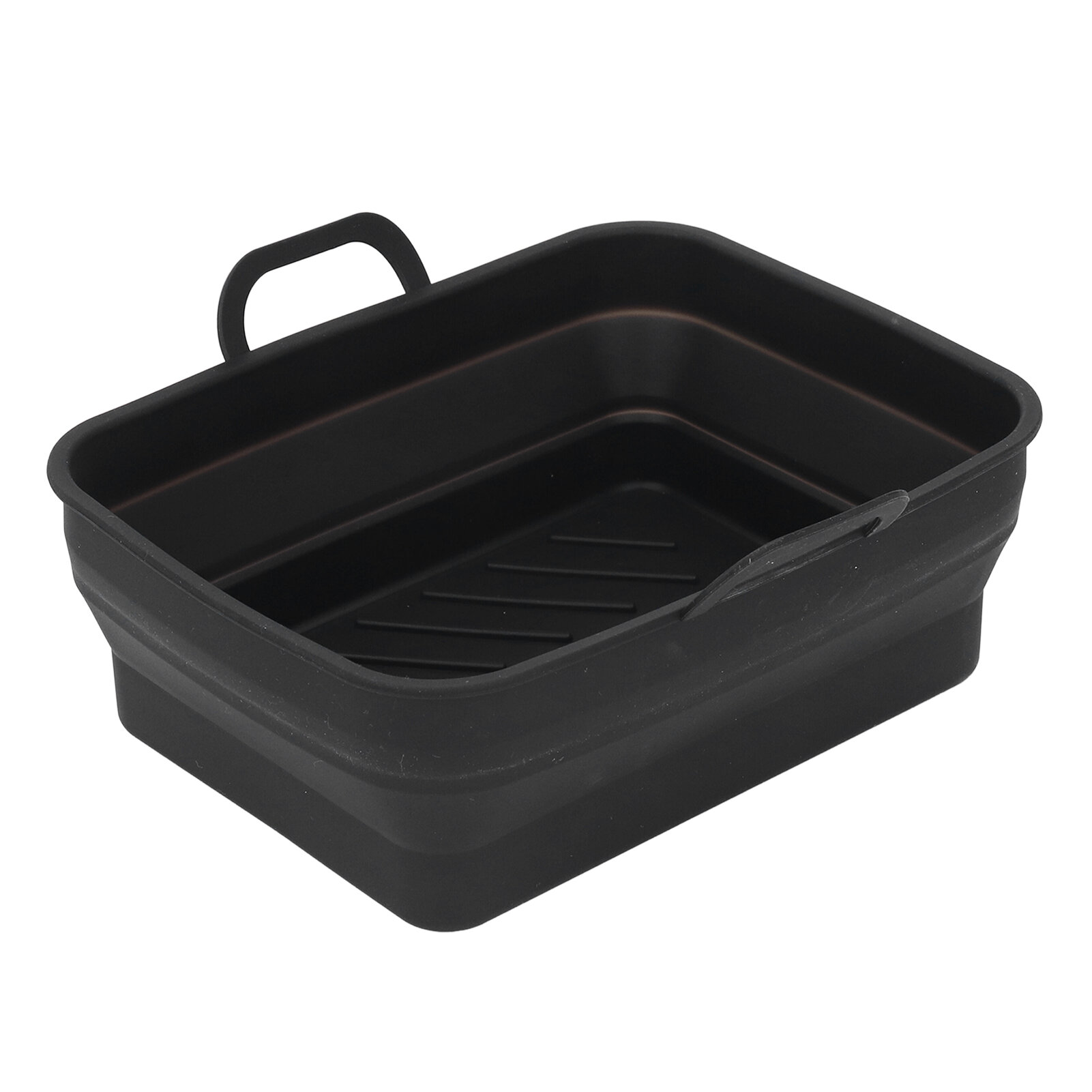 Силиконовая воздушная плита, прямоугольный лоток для фритюрницы, сменный лоток для кухонных принадлежностей, черный