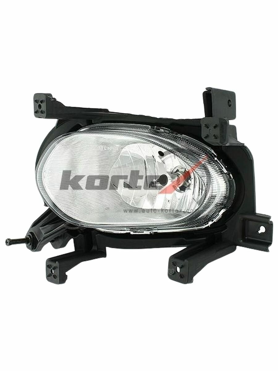 Фара противотуманная AKRADO KFL5025STD, для KIA CEED, пластик, 20x20 мм, черная