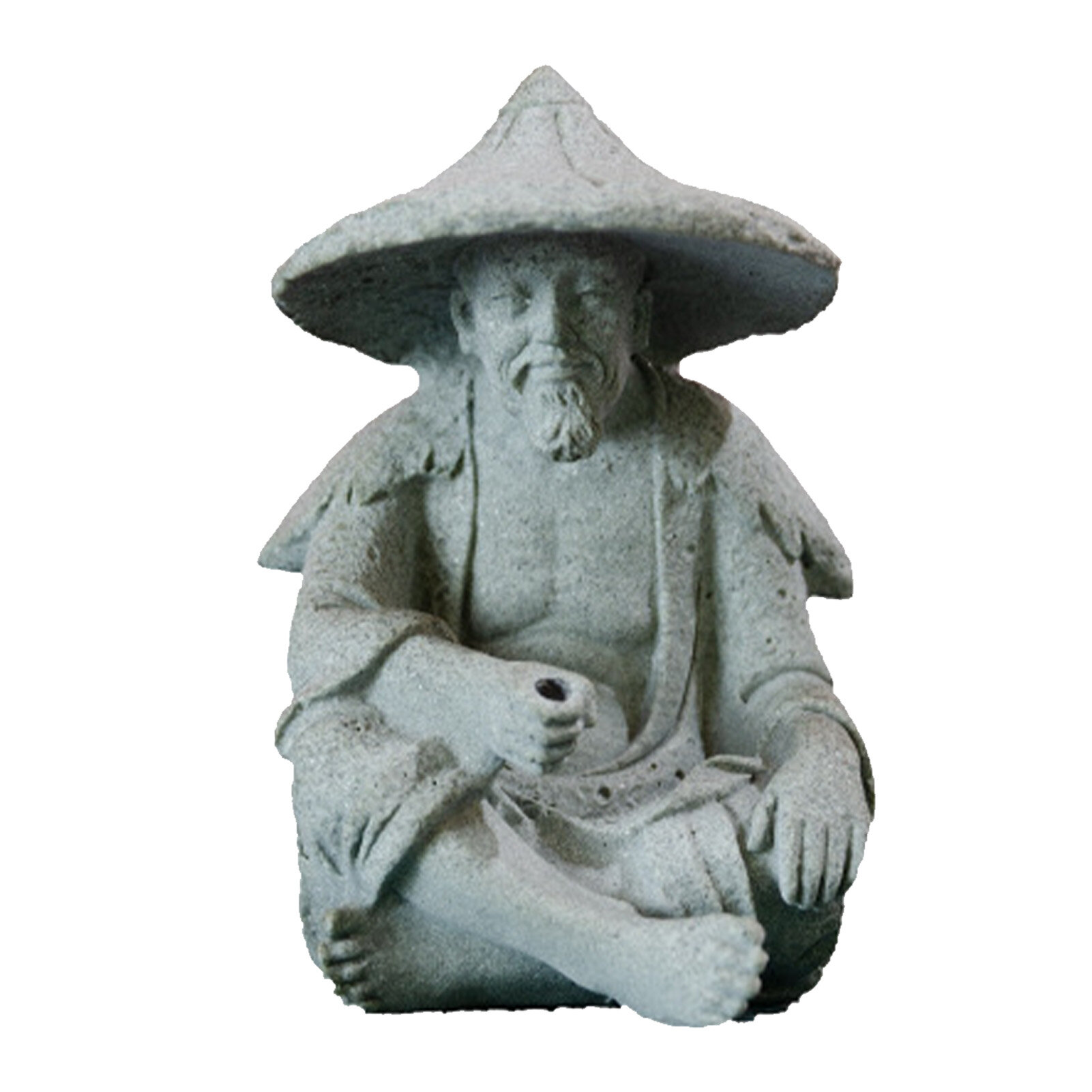 Мини -рыбак статуя аквариумная смола рыбацкая фигурная статуса винтажный орнамент для рыбного аквариума фонтан