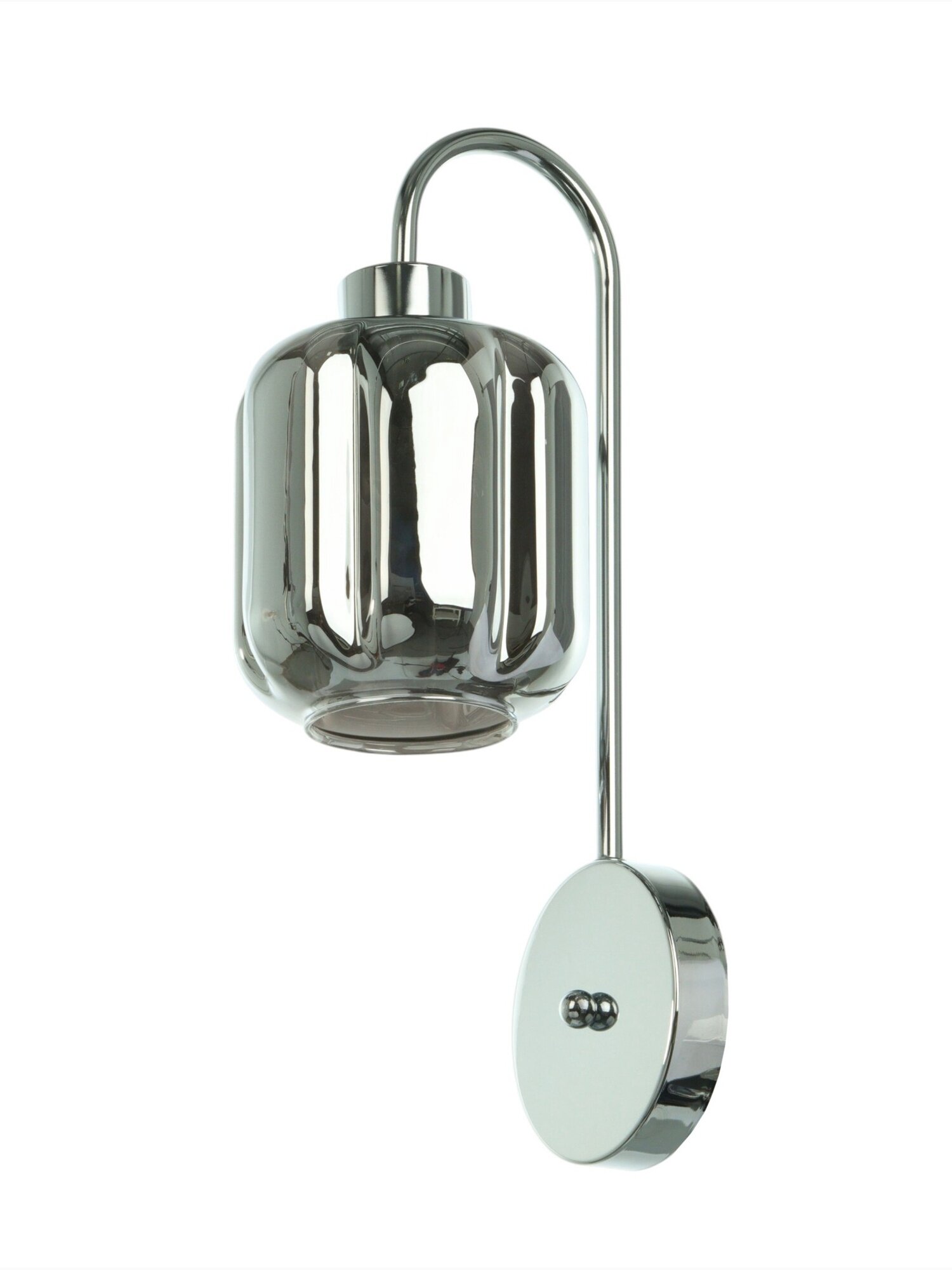 Бра BayerLux «Лестер», E27, 40 Вт, металл, стекло, IP20, цвет серебро