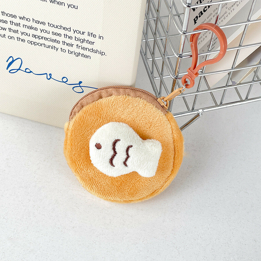 Очаровательный миниатюрный кошелек-рыбка и кошелек-кошечка с ключницей для детей