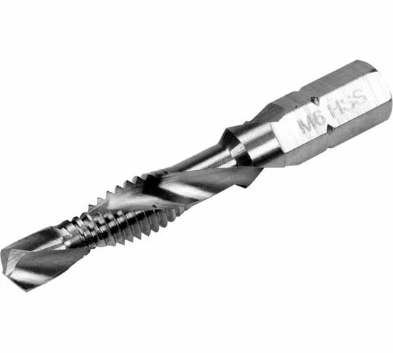 Сверло - метчик Yato М6 (1 мм шаг) (HSS M2) (хвостовик HEX 1/4")