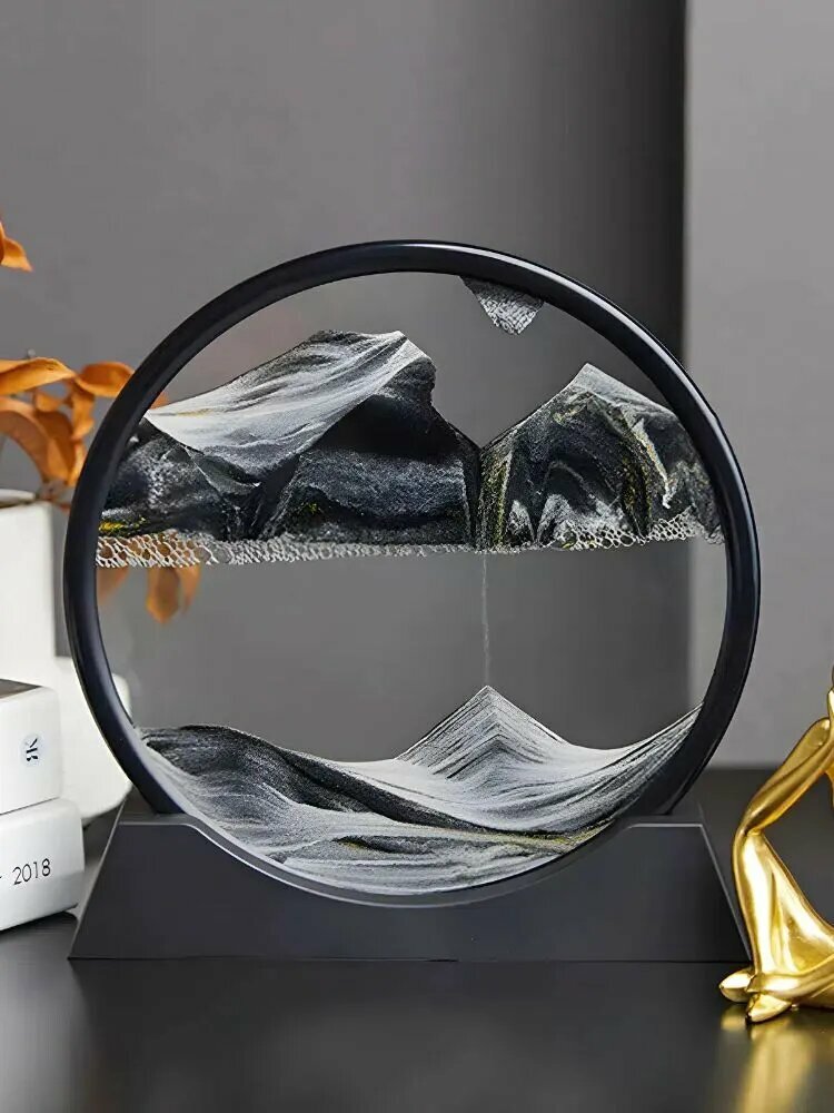Картина песочная интерьерная 3D антистресс, Креативная статуэтка / Песочные часы антистресс / подарк