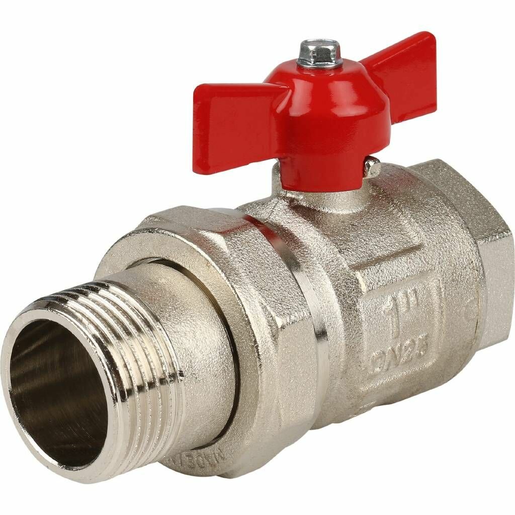 Кран шаровой с американкой полнопроходной (бабочка) Itap 1 1/4"