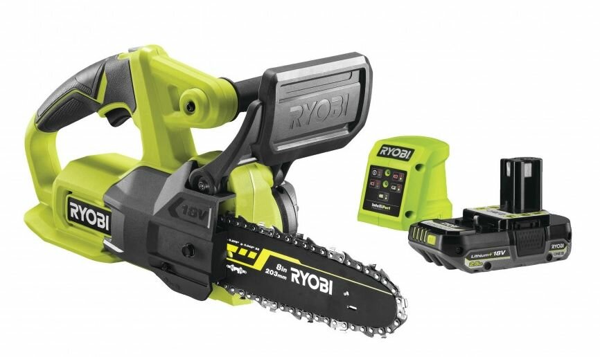 Компактная цепная пила RYOBI RY18CS20A-125 с АКБ и ЗУ