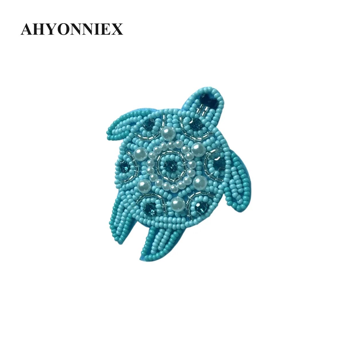 Нашивки AHYONNIEX с черепахой, медузой, звездой и дельфином Синий, Turtle