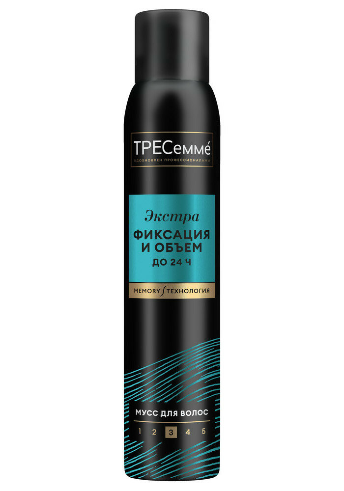 Тресемме Экстра Фиксация И Объем Мусс для волос 3 - "memory-технология" 200 мл.