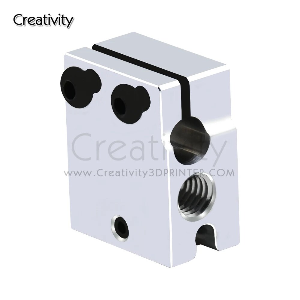 Высококачественный Алюминиевый/позолоченный медный/латунный Термоблок V6 Volcano для PT100 HT-100K Hotend 3D-принтера, экструдера, тепловой блок