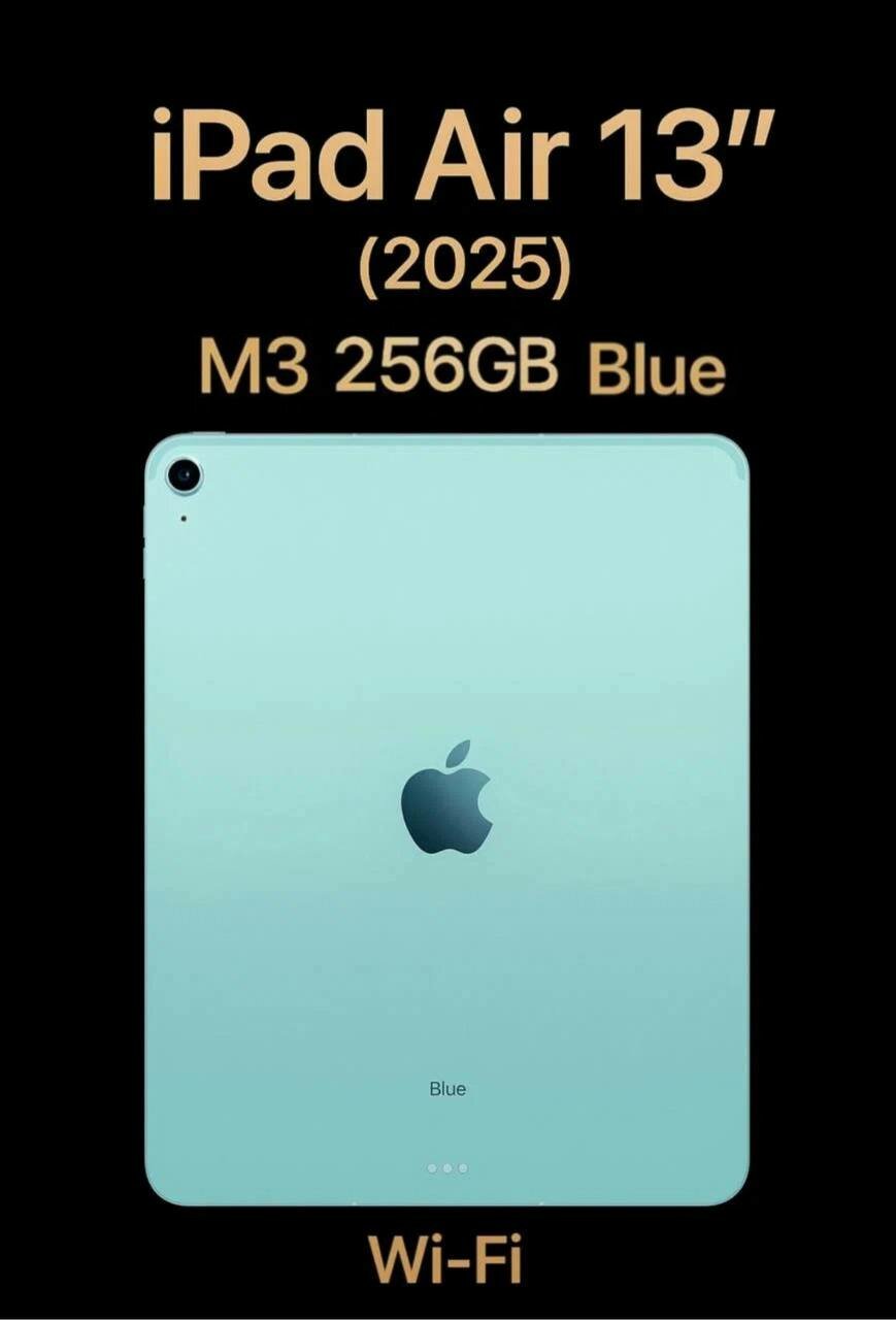 Планшет Apple iPad Air 13 (2025) M3 256GB, Wi-Fi, 60Hz, Blue