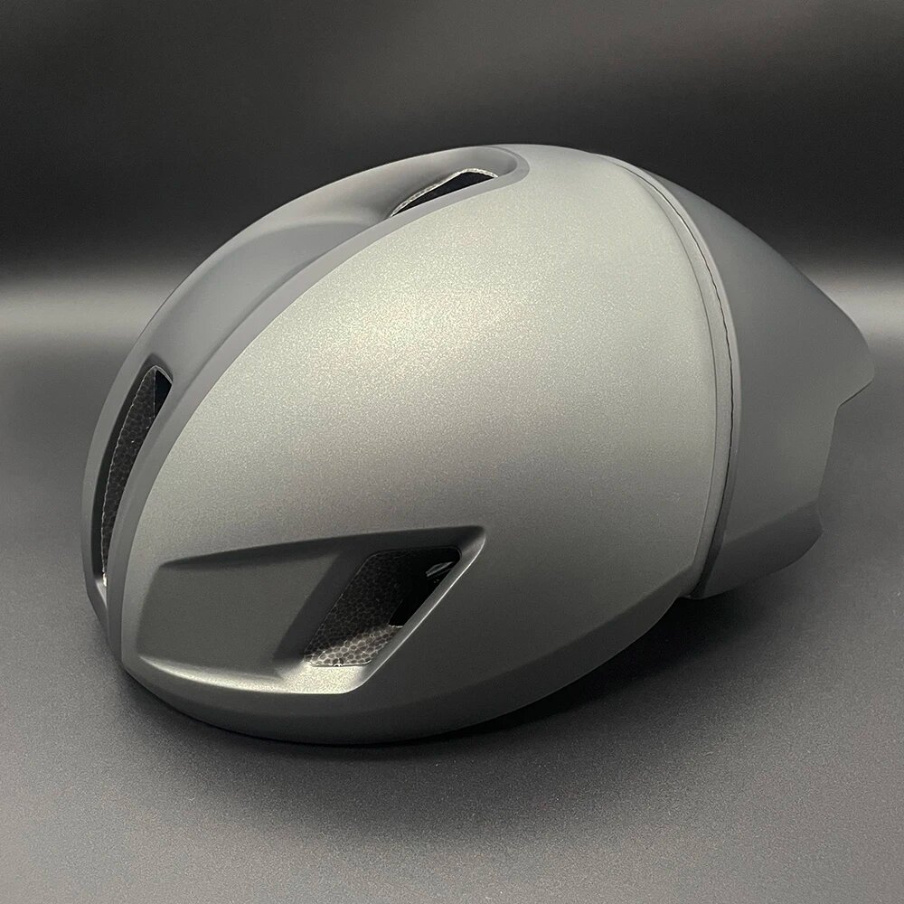 Велосипедный шлем MTB серым из ПК+EPS 54-60 см Серый, grey