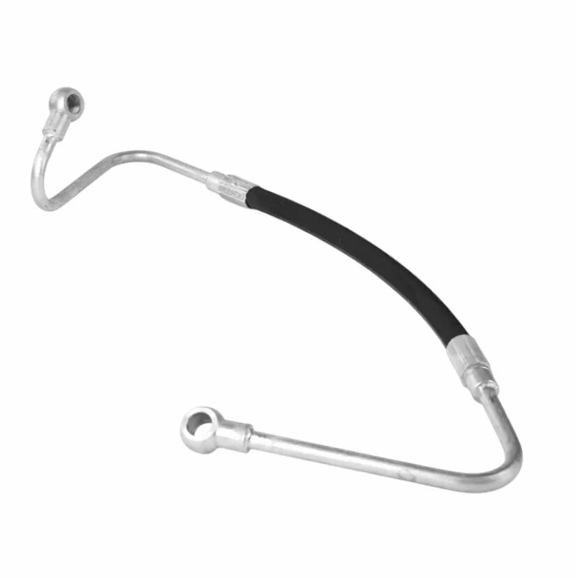 Шланг ГУР УАЗ Hunter нагнетательный поворотный штуцер М14 - поворотный штуцер М14 н/о 400 мм (Тектан)