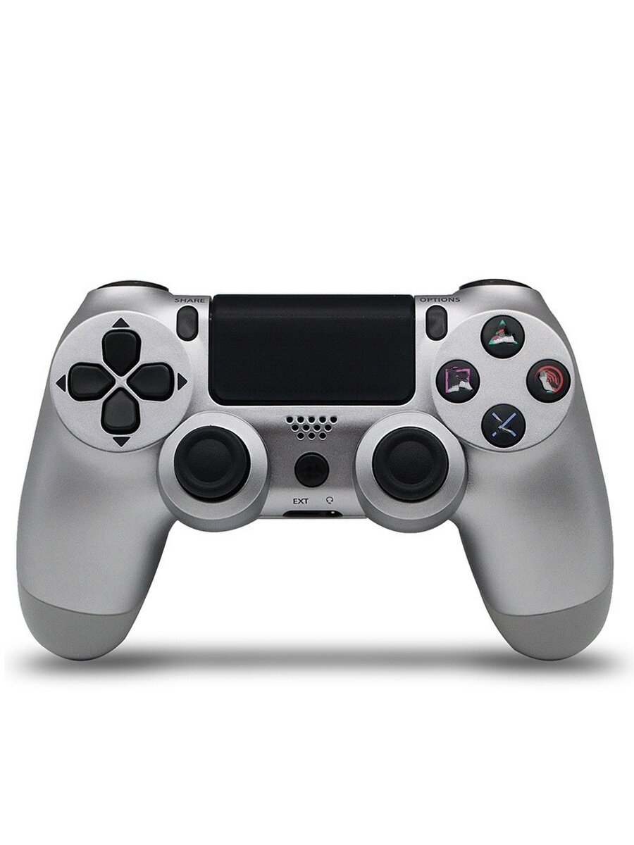 Беспроводной геймпад MyPads Doubleshok 4 для Sony PlayStation 4 / ПК / смартфона (серебристый)