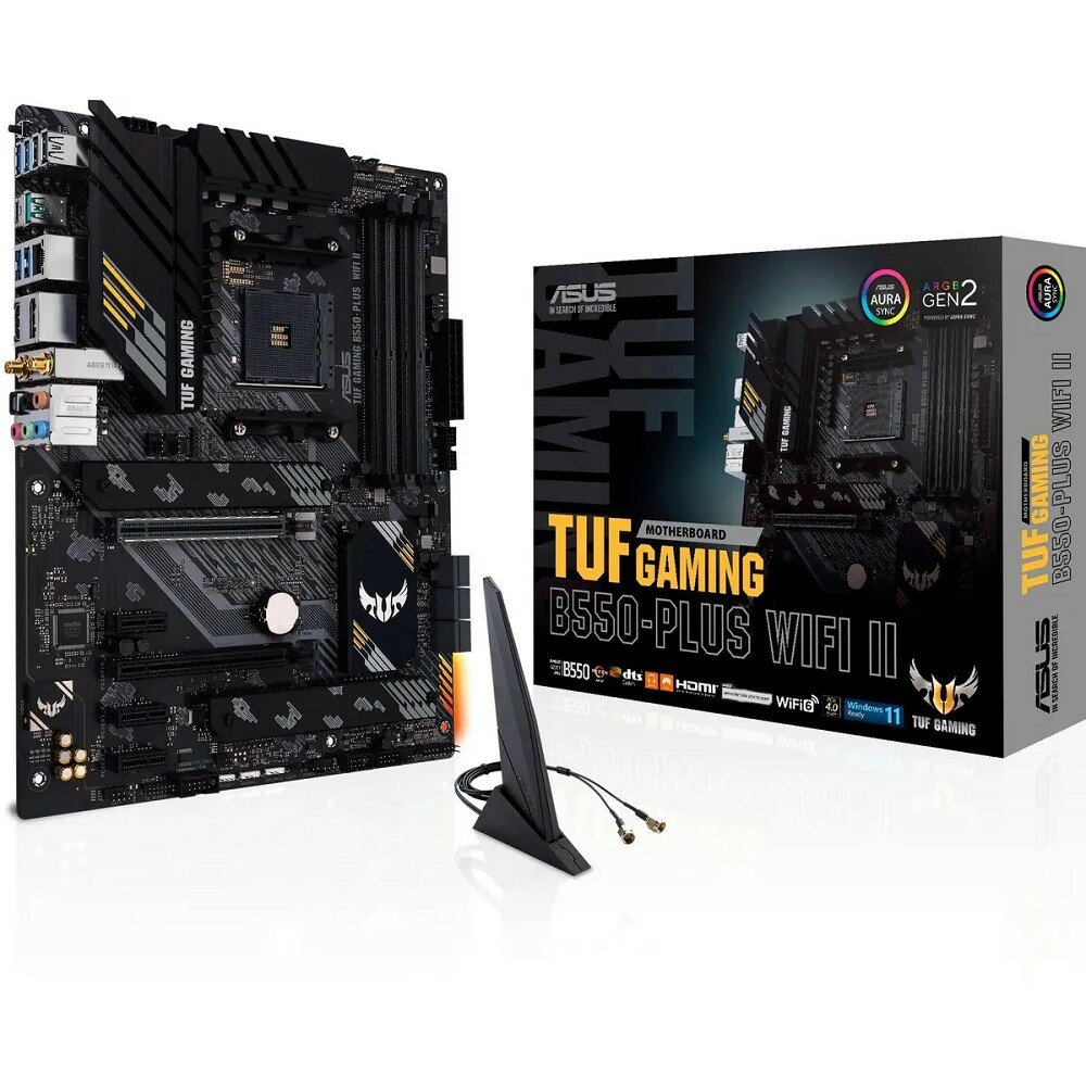 ASUS Материнская плата TUF GAMING B550-PLUS WI-FI II Socket AM4 4хDDR IV 2хM.2