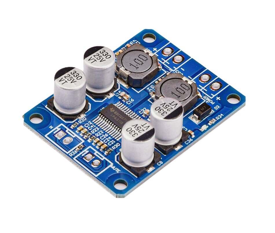 Плата цифрового усилителя звука Mono Class D TPA3118 60W DC8-24V 4-8 Ohms