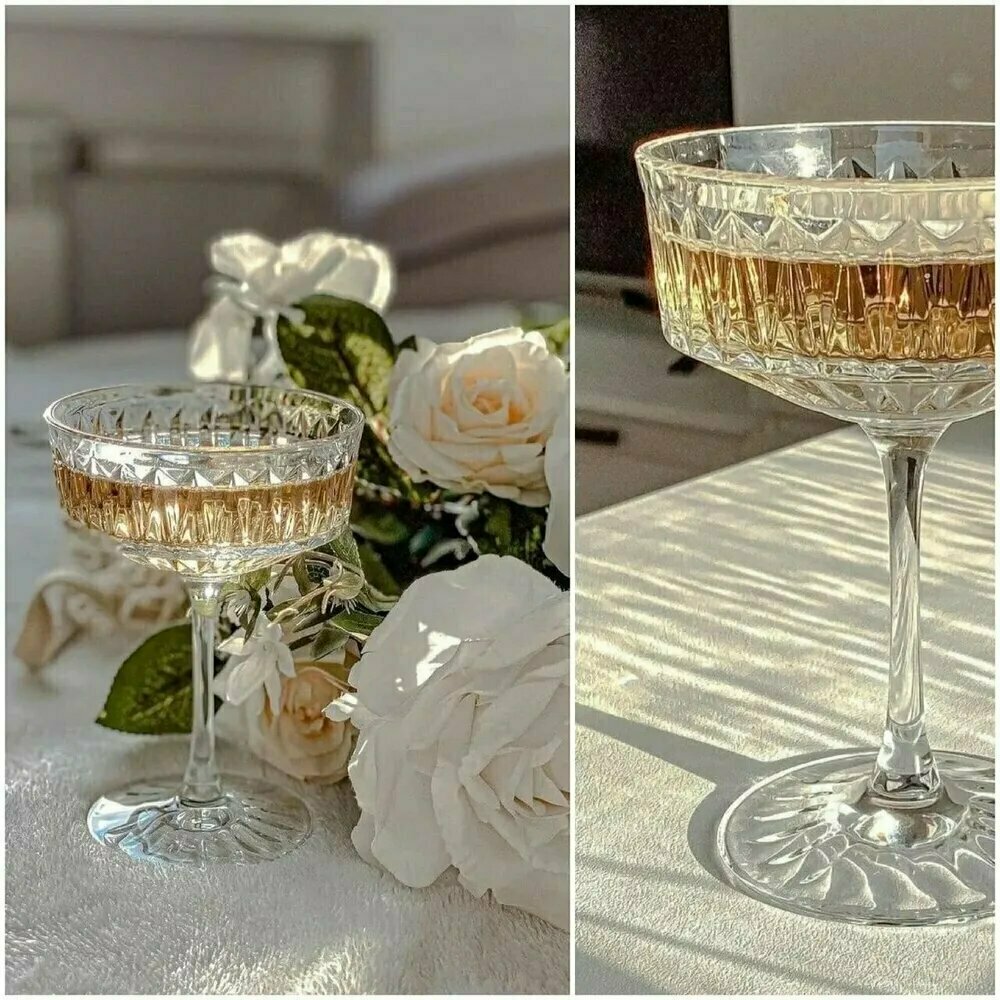 Набор бокалов IKEA "Sällskaplig", для шампанского, 250мл, 4шт